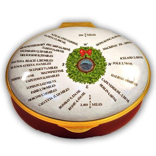 Nantucket Christmas Compass Rose Pill Box (Retired) – Anderson's Nantucket